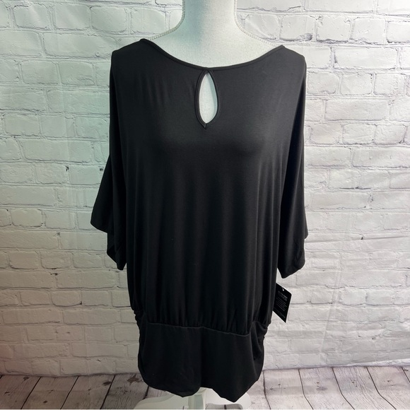 Boston Proper | Tops | Boston Proper Black Tunic Top Xl Nwt | Poshmark